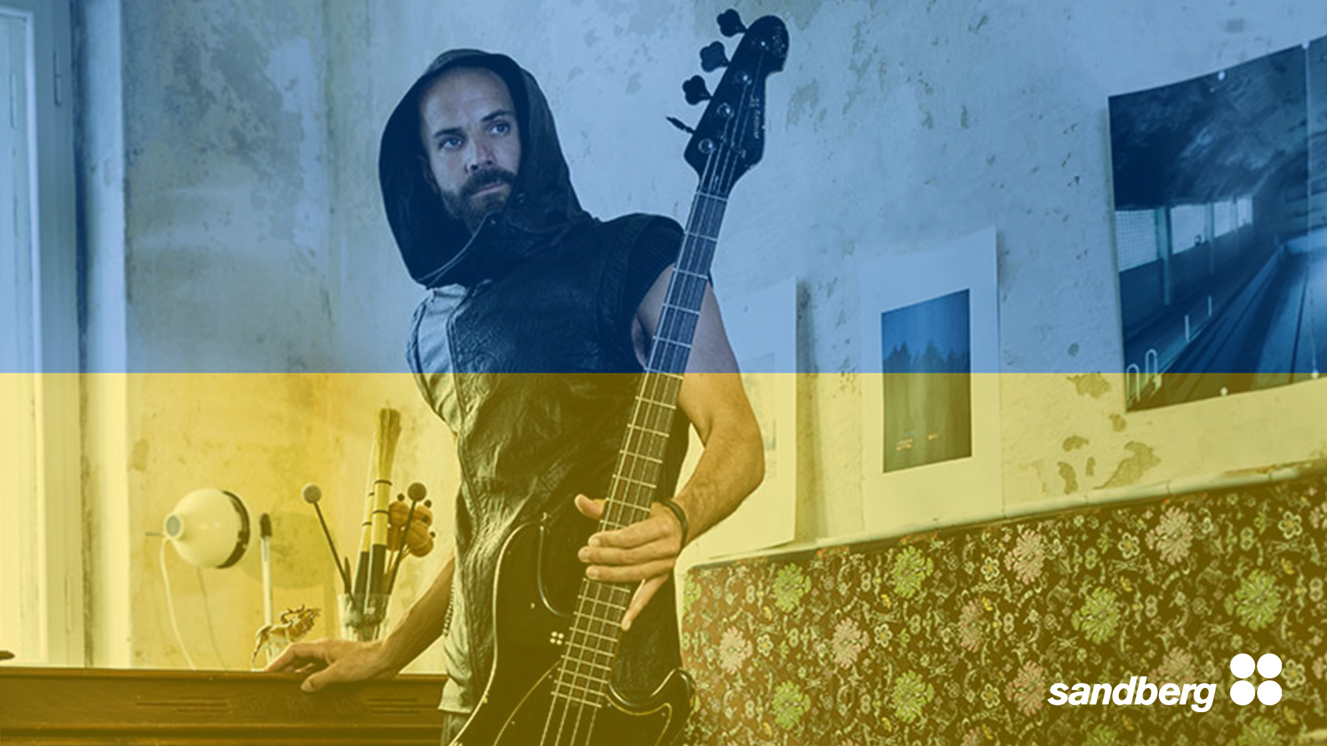 Oliver Riedel + Sandberg Guitars por Ucrania.